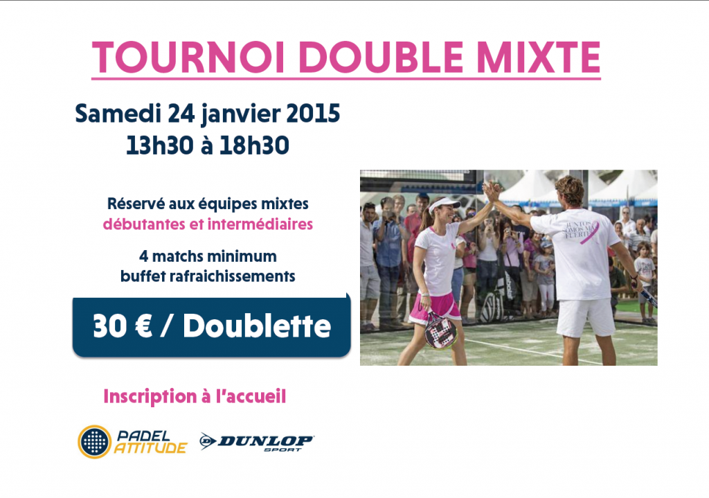 Tournoi mixte – Padel Attitude – 24/01 | Padel Magazine