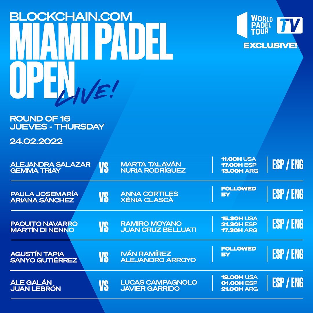 Blockchain.com Miami Open : le programme des huitièmes