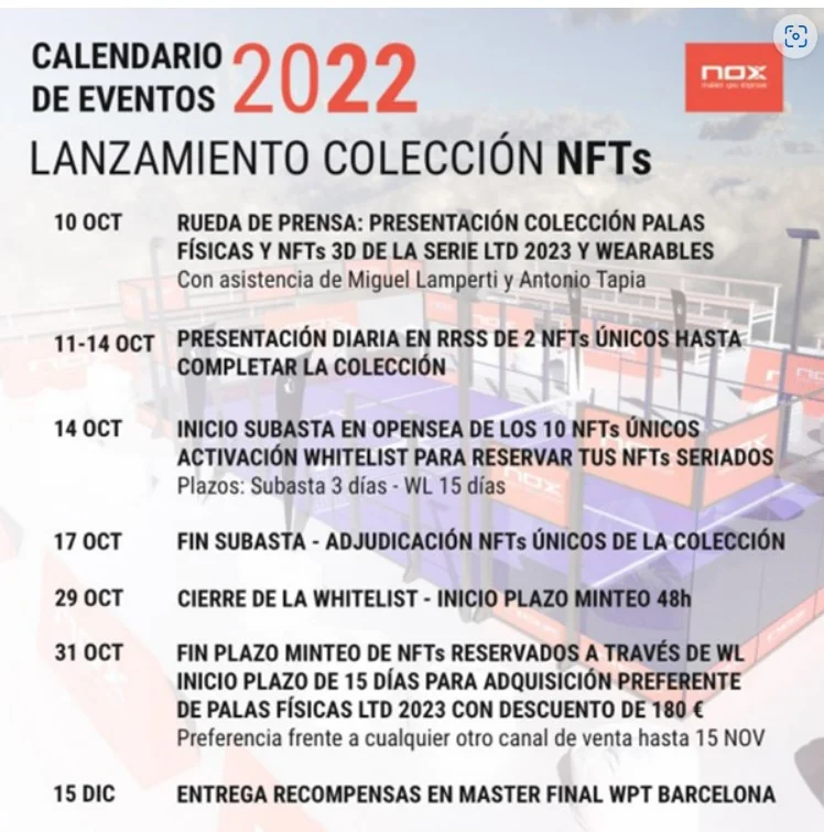 NOX launches its first collection of NFTs | Padel Magazine