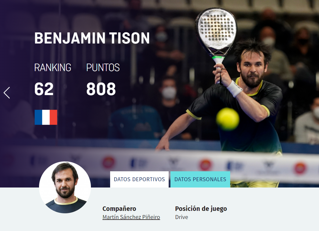 Benjamin Tison reaches 62nd place in the WPT rankings!