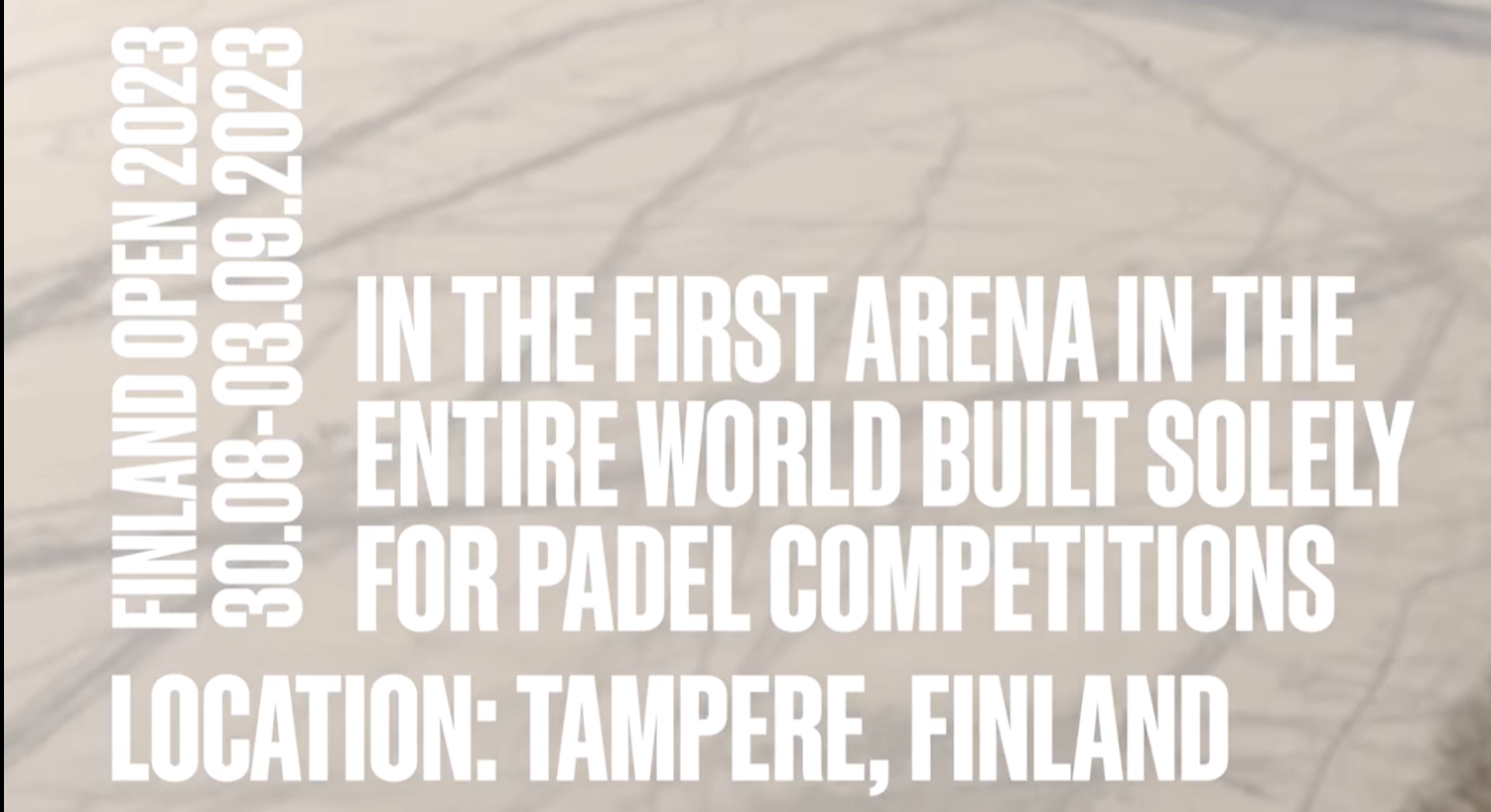 Finland bygger den första arenan som enbart är tillägnad padeltävlingar ...