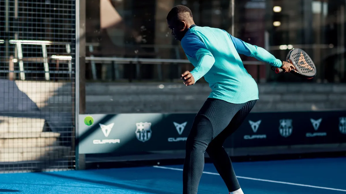 Paula Josemaria and Ari Sanchez at FC Barcelona | Padel Magazine