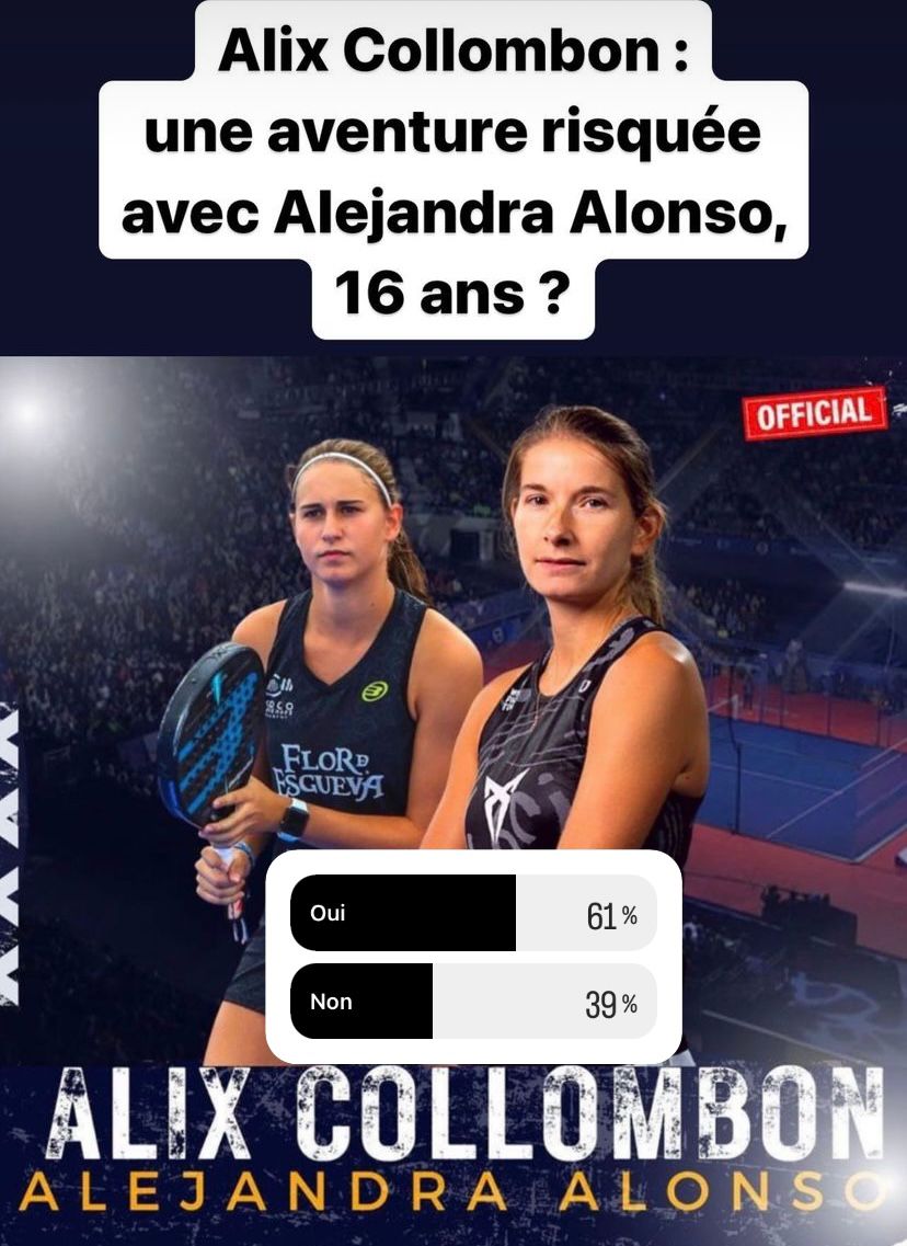 Alix Collombon : “Ma nouvelle partenaire n’est pas un choix par défaut ...