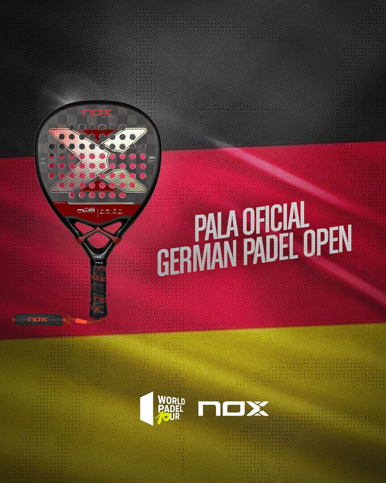 NOX ML10 豪华霰弹枪 2024：WPT 德国公开赛的官方选手 | Padel Magazine