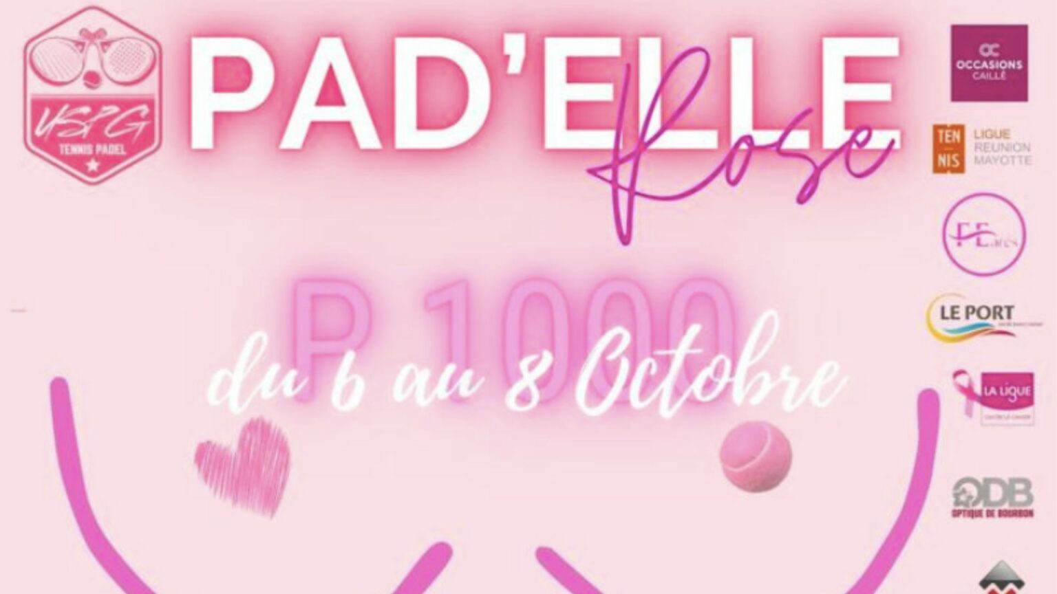 Pad’Elle Rose – Un P1000 féminin à la Réunion ! | Padel Magazine