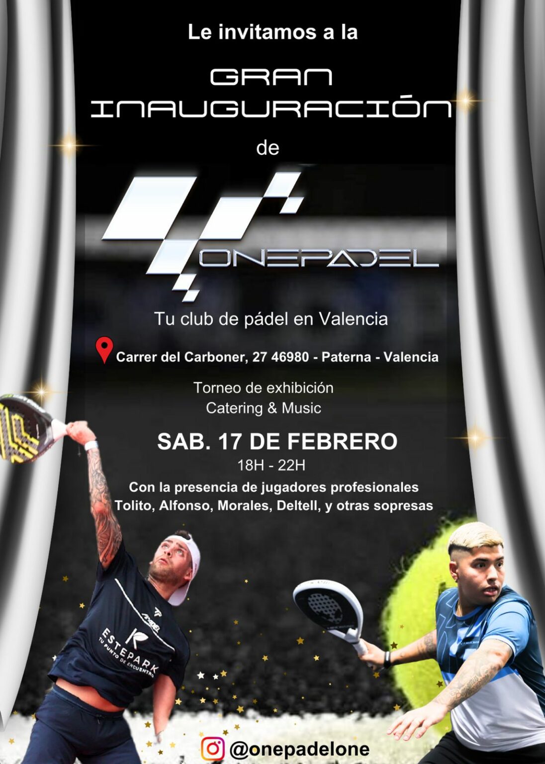 OnePadel inaugurates its new complex, with padel stars in exhibition ...