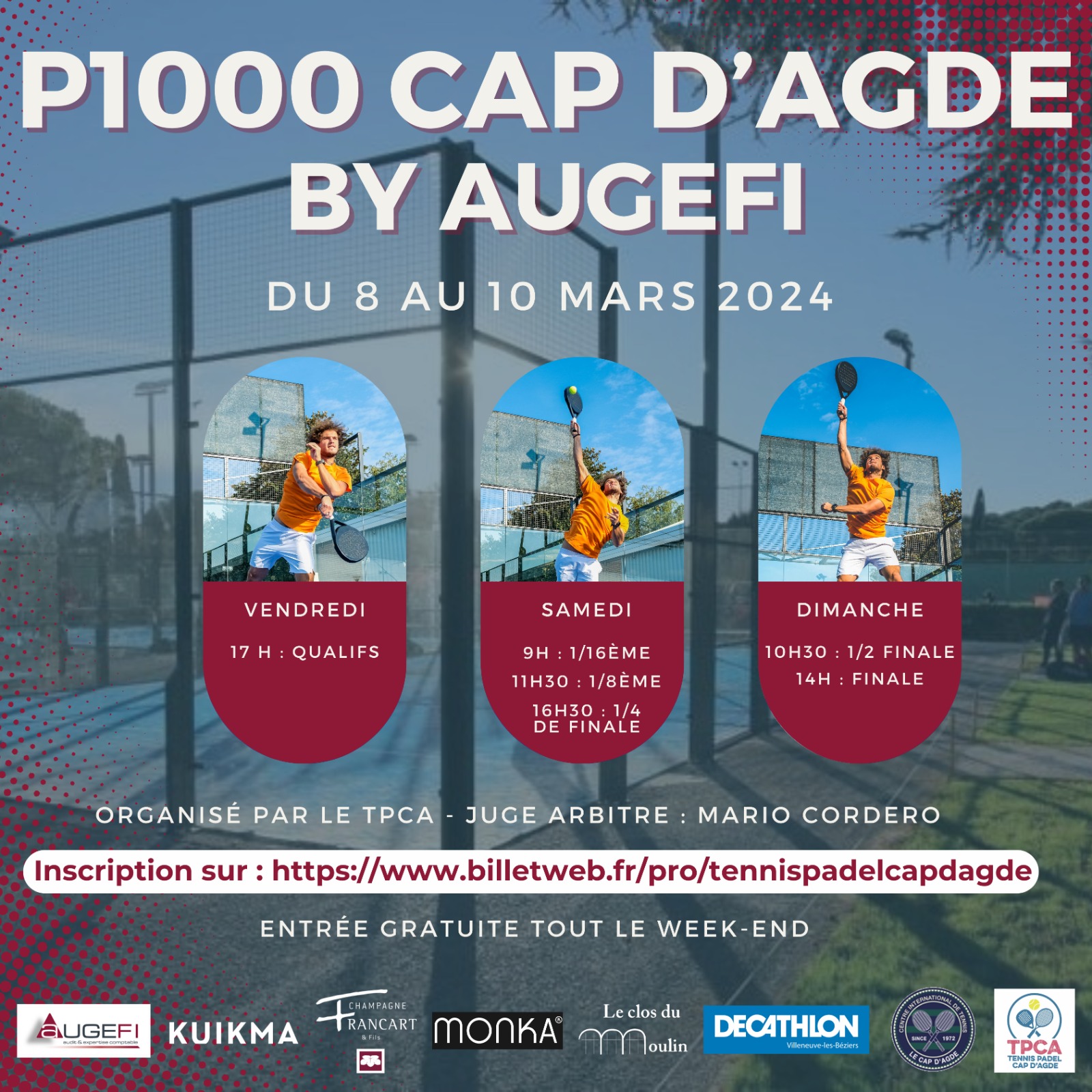 Le P1000 Cap d’Agde by Augefi du 8 au 10 mars 2024 ! | Padel Magazine