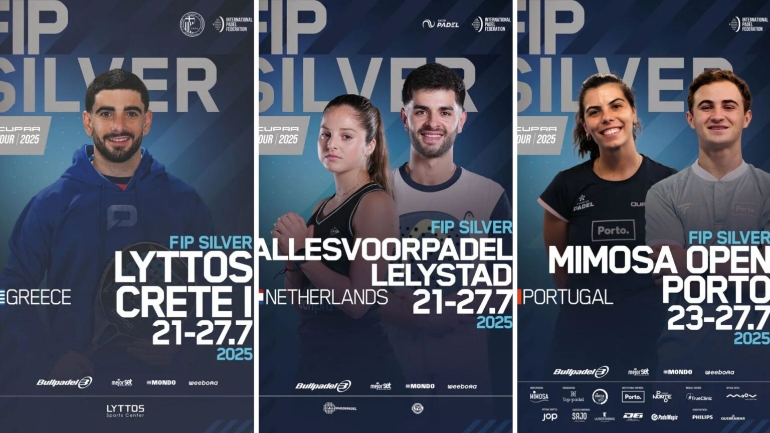FIP Tour: French participants in Porto, Lelystad and Crete | Padel Magazine