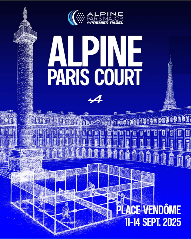 Le padel s’invite Place Vendôme pendant l’Alpine Paris Major 2025 ...