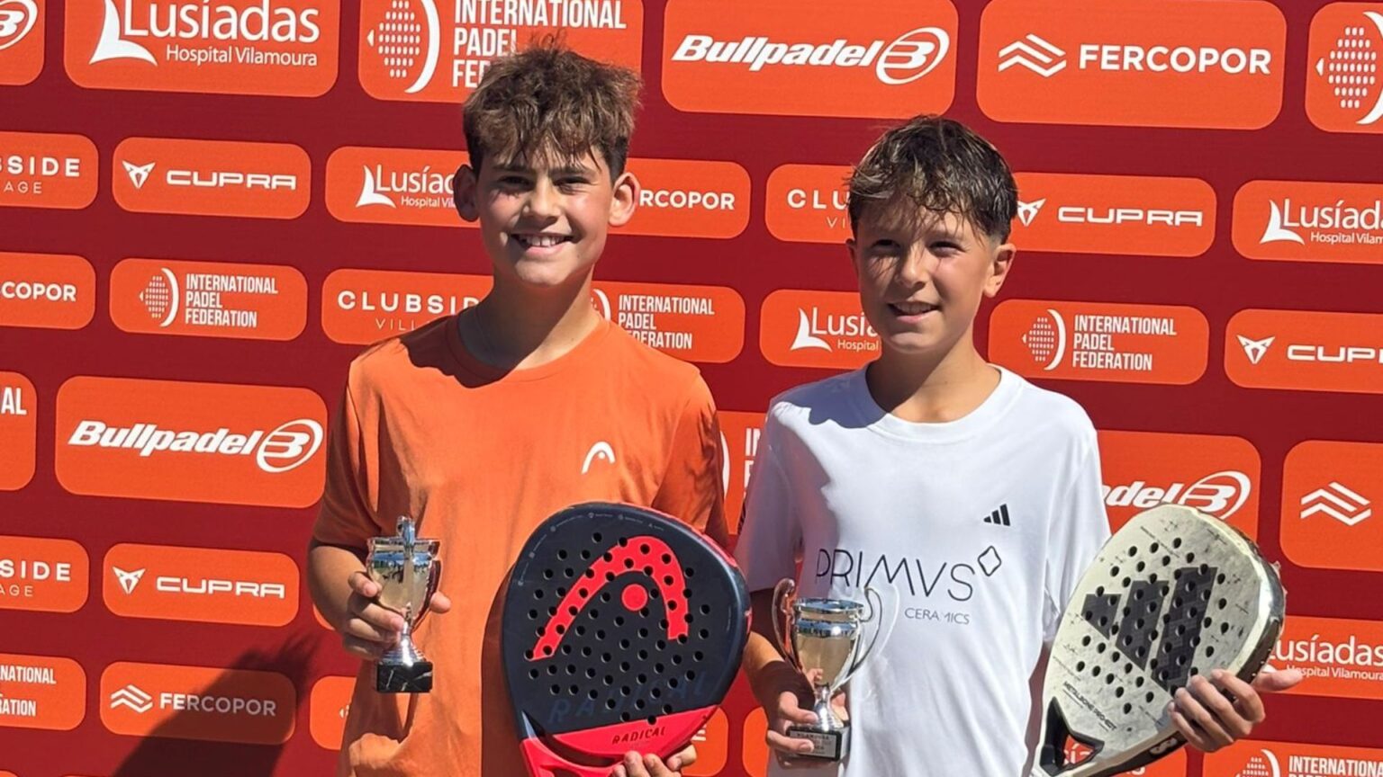 Lino Meireles et Xavier Re champions en U12 au FIP Promises Vilamoura ...