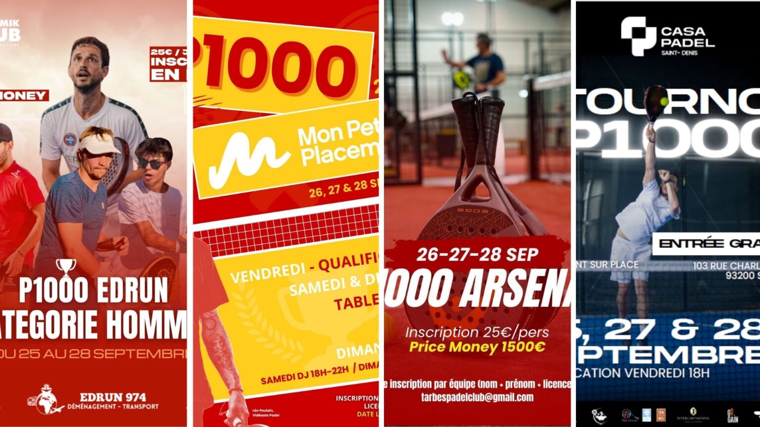 Where to see the P1000 Arsenal Padel Tarbes, Casa Padel Uno, VidaPadel ...